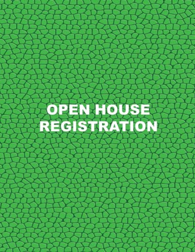 Open House Registration Book: Registry & Log Book for Realtor Agents ...