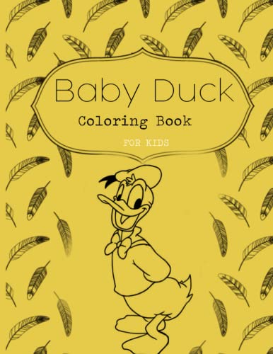 baby duck coloring book for kids: aged 4-8 30 duck illustrations ready ...