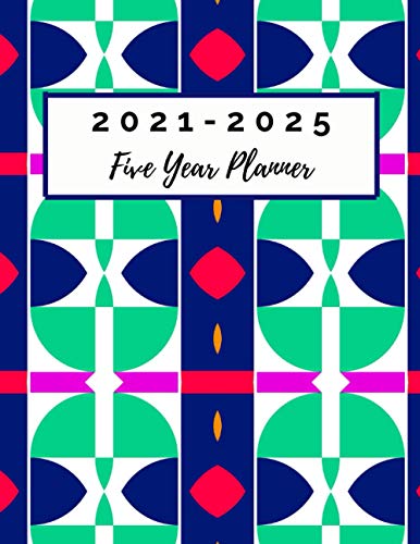 2021-2025 Five Year Planner: 5 Year Monthly Planner | 60 Month Pocket ...
