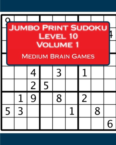 Jumbo Print Sudoku Level 10 Volume 1: Medium Brain Games by Debbie Lane ...