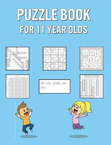 Puzzle Book For 11 Year Olds: Puzzle Book for Children with 150 Puzzles ...