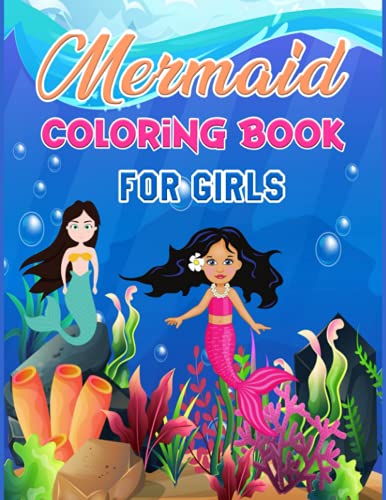 Mermaid Coloring Book For Girls: 48 Coloring Pages. Exclusive Artistic ...
