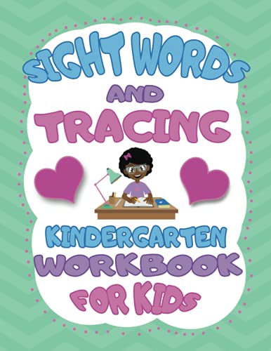 Sight Words and Tracing Kindergarten Workbook For Kids: Learn and ...