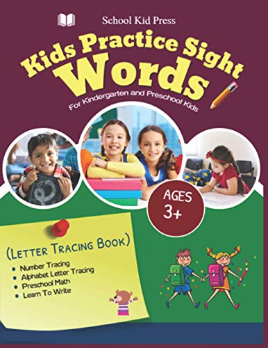 Kids Practice Sight Words For Kindergarten and Preschool Kids : Ages 3 ...