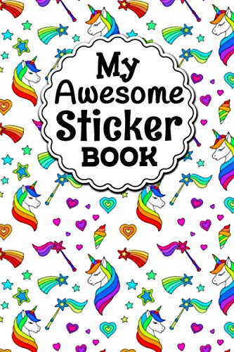 My Awesome Sticker Book: Blank Sticker Collecting Album for Kids ...