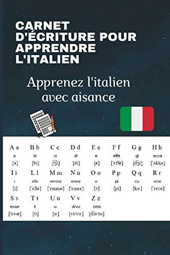 CARNET D'ECRITURE POUR APPRENDRE L'ITALIEN: carnet de vocabulaire ...