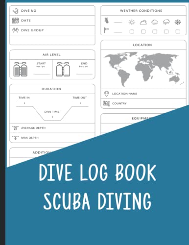 Dive log book scuba diving: Scuba Log / Scuba Diver Log Book / Dive Log ...