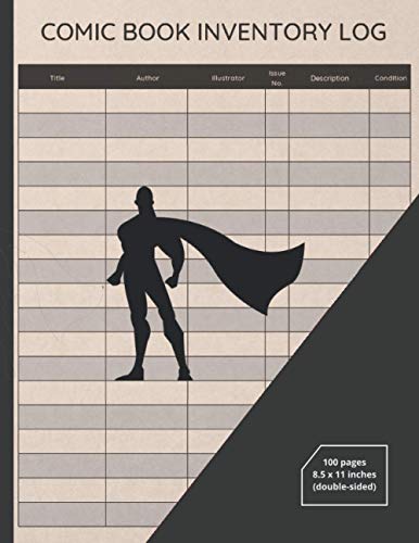 COMIC BOOK INVENTORY LOG: Keep Track of Every Detail: Title, Author ...