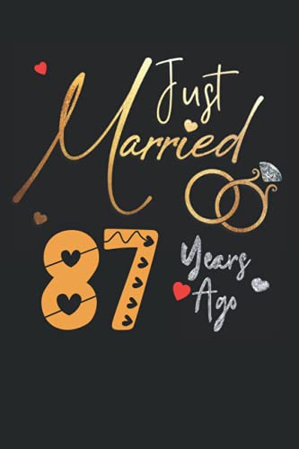 Just Married 87 Years Ago: Funny 87th couple wedding anniversary gift ...