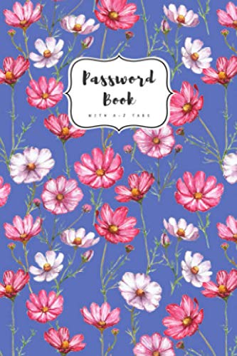 Password Book with A-Z Tabs: 4x6 Small Internet Password Logbook with ...