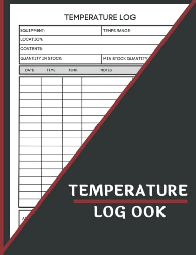 Temperature Log Book: Temperature Log Book with Inventory Tracker ...