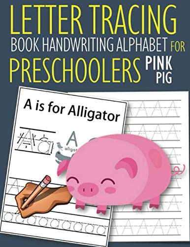Letter Tracing Book Handwriting Alphabet for Preschoolers Pink Pig ...