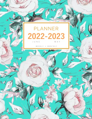 Planner 2022-2023: 8.5 x 11 Weekly and Monthly Organizer from June 2022 ...