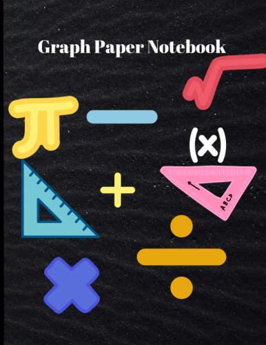 Graph Paper Notebook: Quad Ruled 5 squares per inch: Math and Science ...