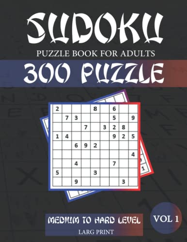 Sudoku Puzzles For Adults Large Print: 300 Sudoku Puzzles for Adults ...