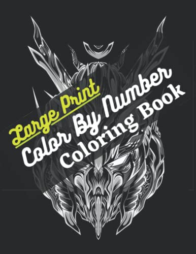 Large Print Color By Number Coloring Book: Large Print Color By Number ...