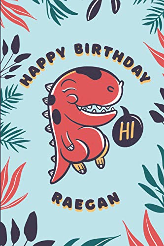 Happy Birthday Raegan: Beautiful 100 Cute Monsters Cartoon Notebook ...