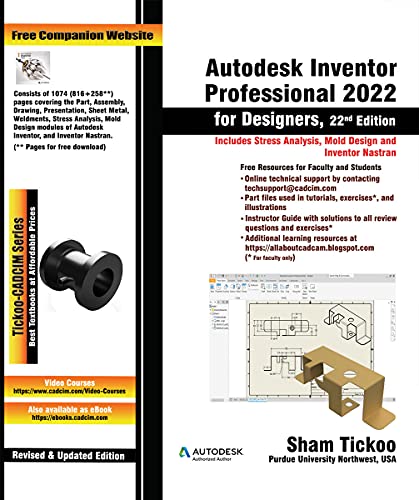 Autodesk Inventor Professional 2022 for Designers, 22nd Edition by Sham ...