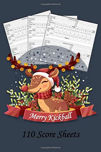 Merry Kickball: 110 Score Sheets |Christmas Edition| Gift by Score ...