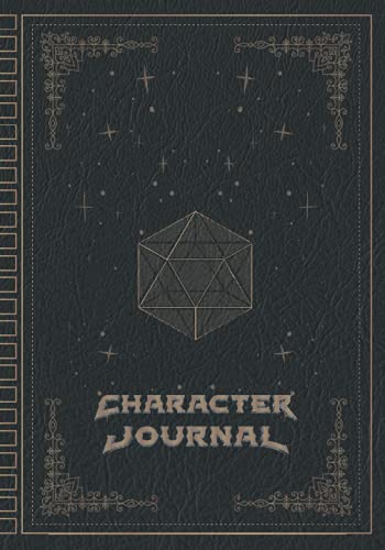DND 5e Character Journal (Black): Character Sheets and Backstory ...