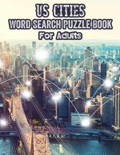 US Cities Word Search Puzzle Book For Adults: Large Print Word Search ...