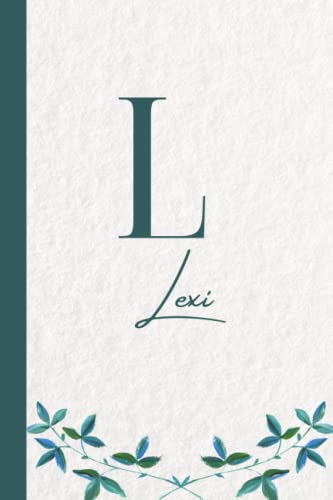 Lexi: Personalized Floral Journal/Notebook |Personalised Name Journal ...