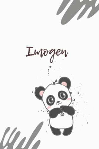 Imogen: cute personalized panda notebook |Personalised Name Journal for ...