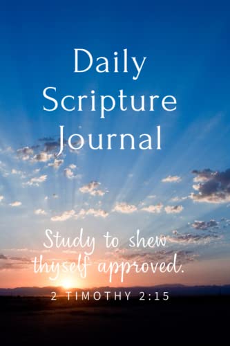 Daily Scripture Journal: Daily Scripture Writing Journal, Men's Journal ...