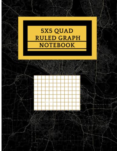 5x5 Graph Composition Paper: Quad Ruled 5x5 Graph Paper Notebook For ...
