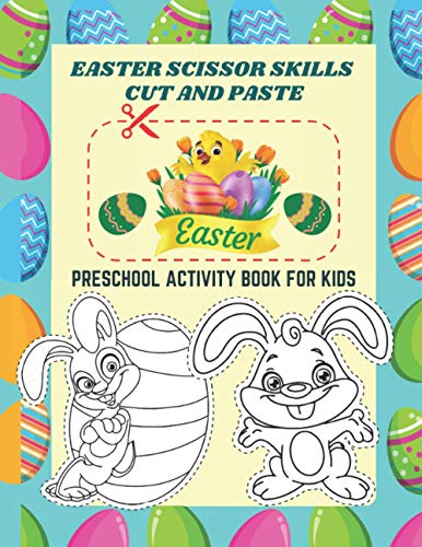Easter Scissor Skills Cut and Paste Preschool Activity Book for Kids ...