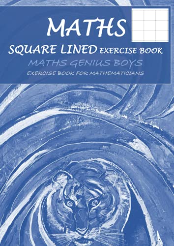 MATHS SQUARE LINED EXERCISE BOOK MATHS GENIUS BOYS EXERCISE BOOK FOR ...