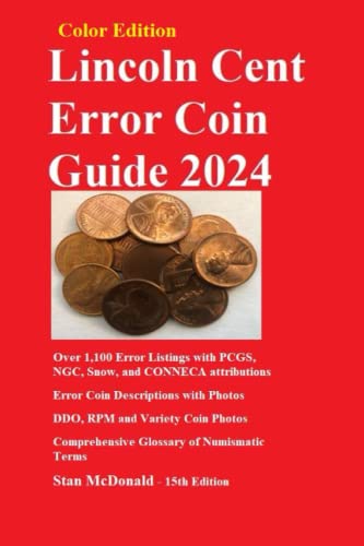 Lincoln Cent Error Coin Guide 2024 - Color Edition by Stan McDonald ...
