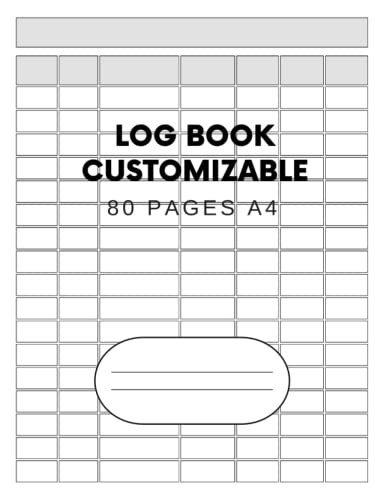 Customizable Log Book: Multipurpose log with 7 Columns to Track Income ...