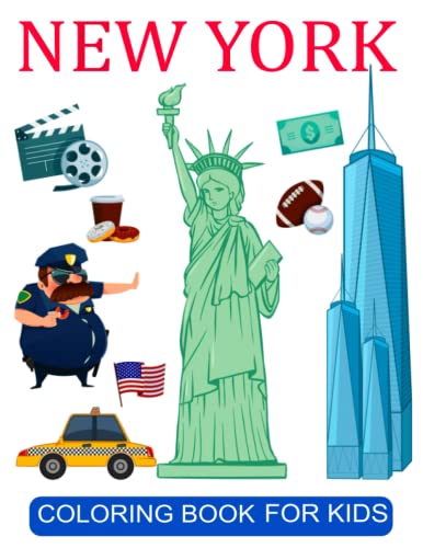 New York Coloring Book For Kids: discover New York City Coloring Book ...