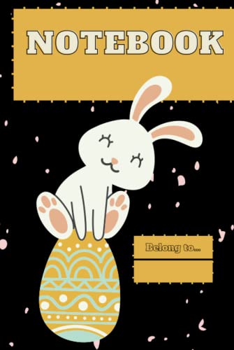 Notebook: Easter Notebook, Cute Easter Bunny Book, Sketchbook,60 pages ...