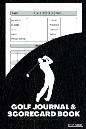 Golf Scorecard Book | Golf Notebook Score Counter & Journal. Golfing ...