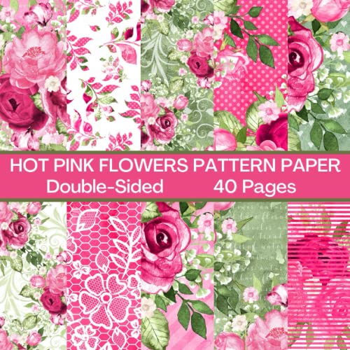 Hot Pink Scrapbook Paper