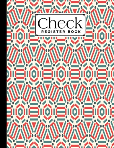 Check Register Book: Premium Hexagons Cover Check Register Book ...