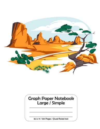 Graph Paper Notebook Large Simple Graph Paper: 8.5 x 11, 120 Pages ...
