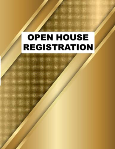 Open House Registration Book: Registry & Log Book for Realtor Agents ...