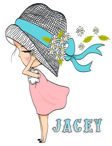 Jacey: Personalized Book with Name, Notebook, Journal, Diary, 105 Lined ...