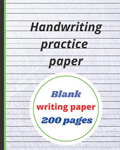 Handwriting practice notebook: Beginning Preschool practice notebook ...
