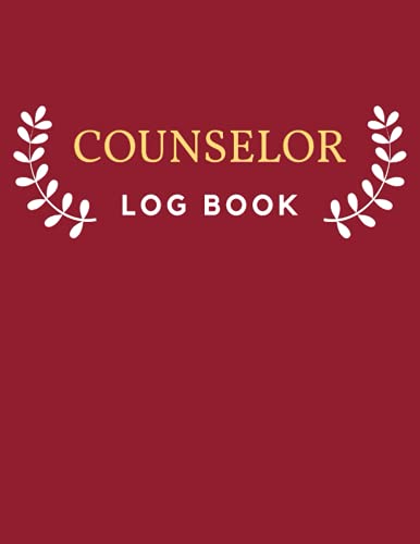 Counselor Log Book: School counselling Notebook Student Daily Record ...