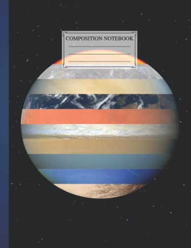 Composition Notebook Solar System in One Planet , 8.5 x 11 Inches, 110 ...