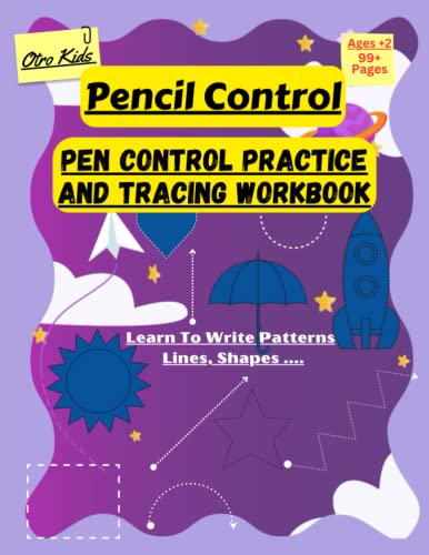Pen Control Practice and Tracing Workbook: Learn To Write Patterns ...