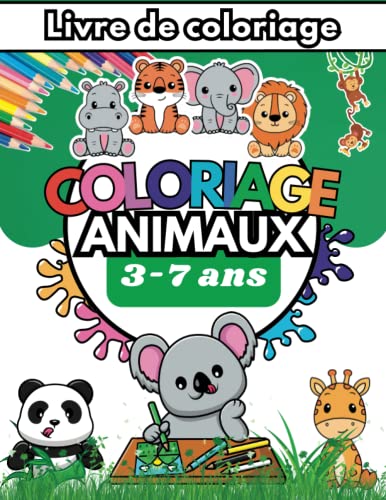 Livre de coloriage animaux jungle - banquise - océan - savane pour ...