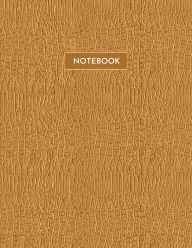 Notebook: Beautiful Crocodile Print Notebook - Numbered Lined Notebook - Composition Notebook ...