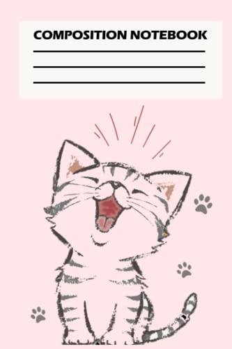 Cat Composition Notebooks: Wide Ruled Lined Paper Notebook Journal ...