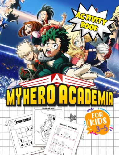 Heroes Anime Activity Book: Kindergarten, Preschool Activity Book ...
