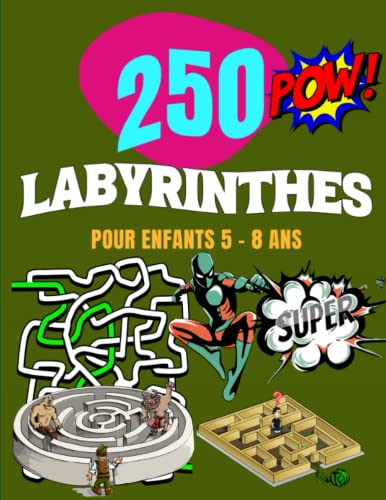 250 labyrinthes: livre de puzzles pour les enfants, livre de jeux 5 ans ...